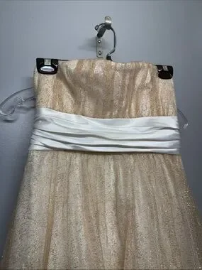 Surprising White And Gold Prom Dress Photos
